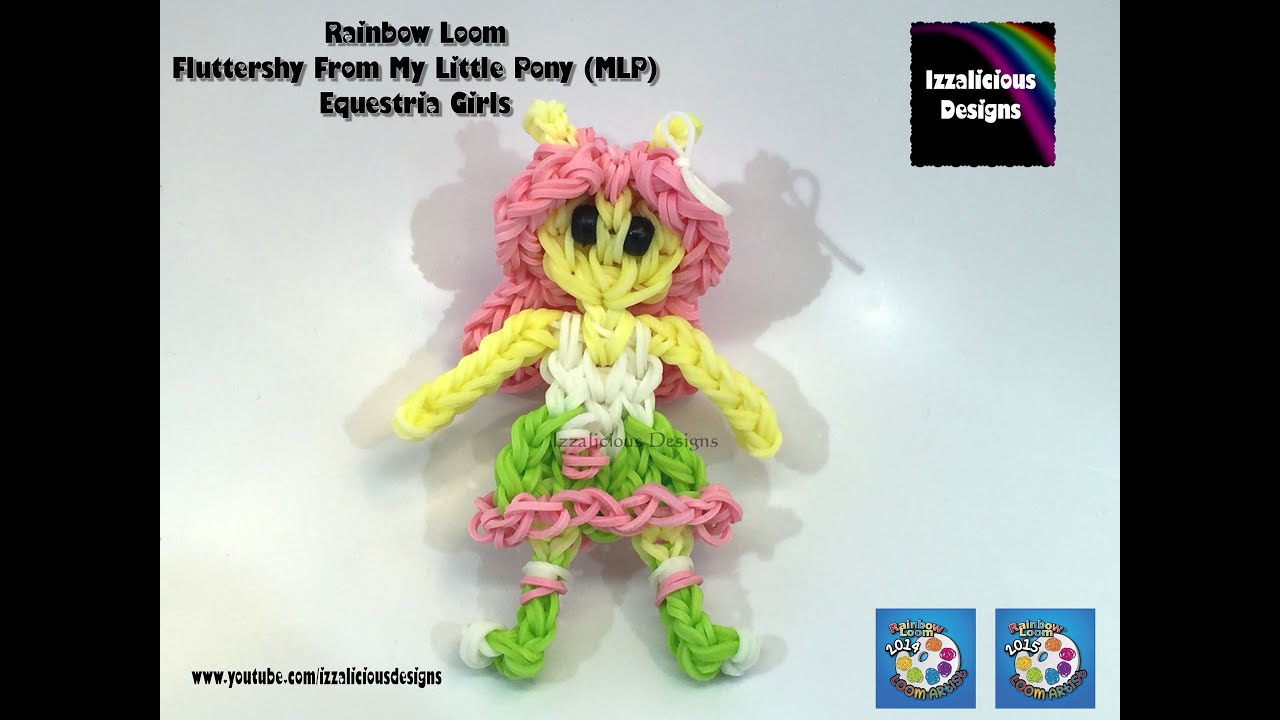 Rainbow Loom Fluttershy My Little Pony Equestria Girl MLP - YouTube