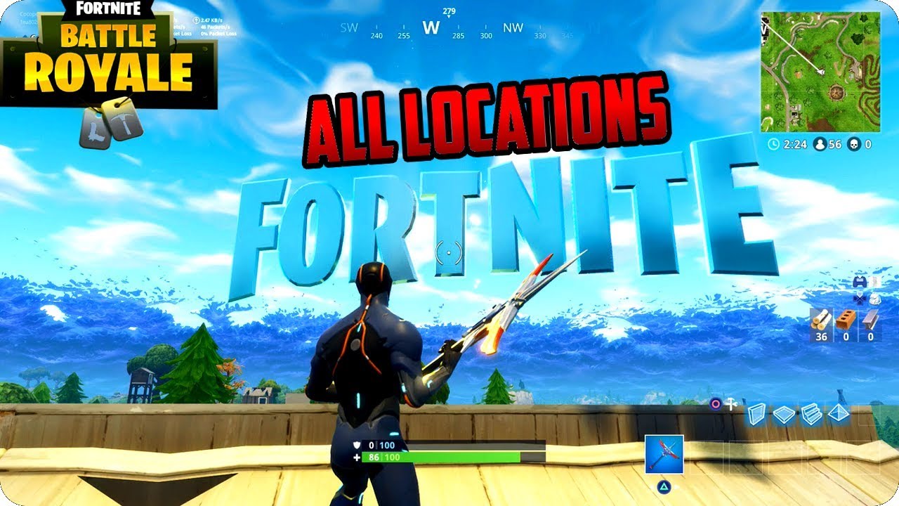 "Search F-O-R-T-N-I-T-E Letters" ALL LOCATIONS! Fortnite Season 4 ...