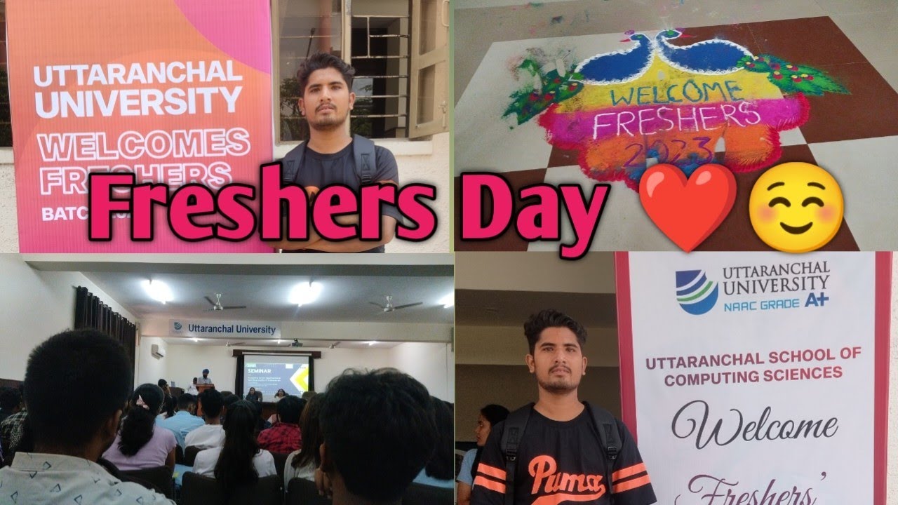 UTTARNCHAL UNIVERSITY 🎓freshers day #uttaranchaluniversity #blog # ...