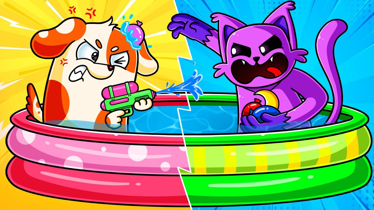 NEW ANIMATION: Ultimate Float POOL WAR! | HooDoo & CatNap | Doo Patroo ...