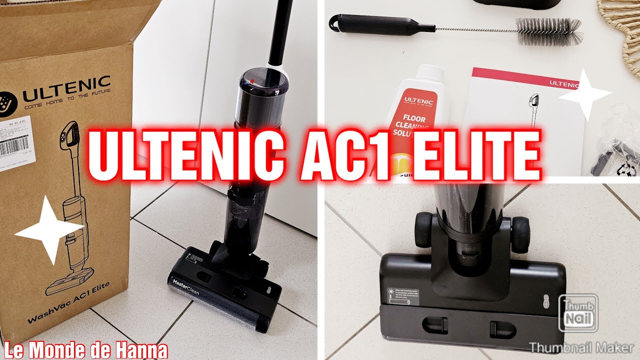 HAUL : ASPIRATEUR LAVEUR ULTENIC AC1 ELITE SANS FIL - YouTube
