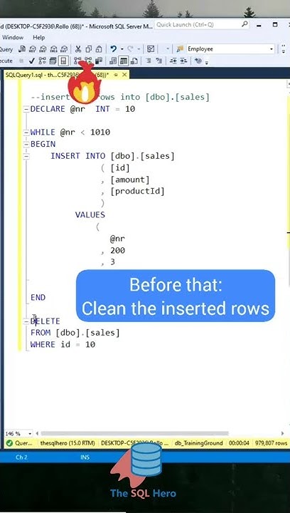 Infinite Loop Solved Sql Sqlserver Database Dba Data Ssms Dataanalytics Programming Dev
