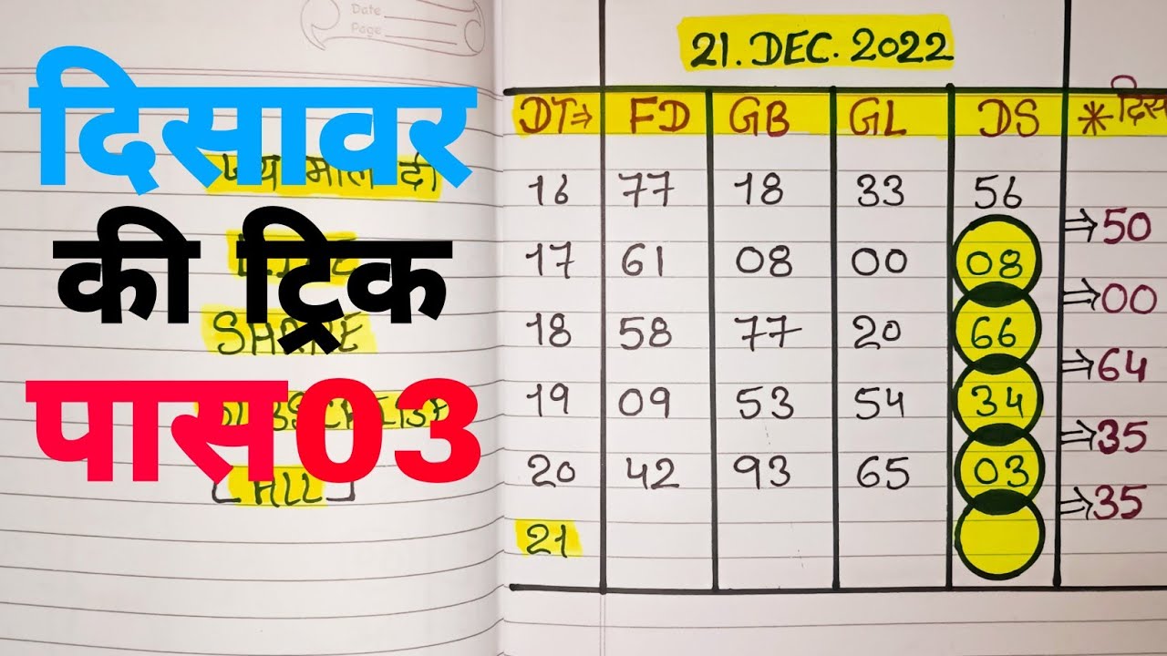 21 December 2022||gali single jodi trick||satta king||gali disawar ...