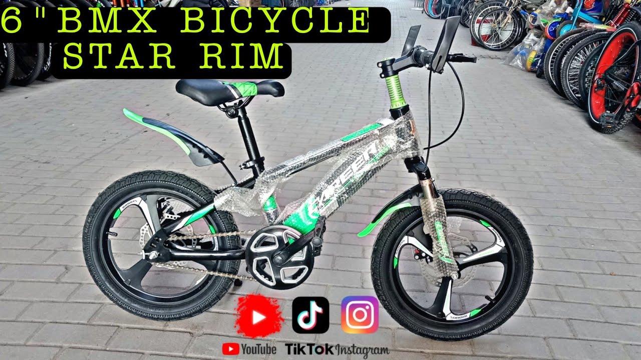 16" BMX bicycles front shocks almunium Rim line on tyres bringe System# ...