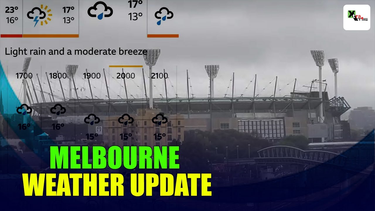 What is the latest weather update from Melbourne? I T20WorldCup2022 ...