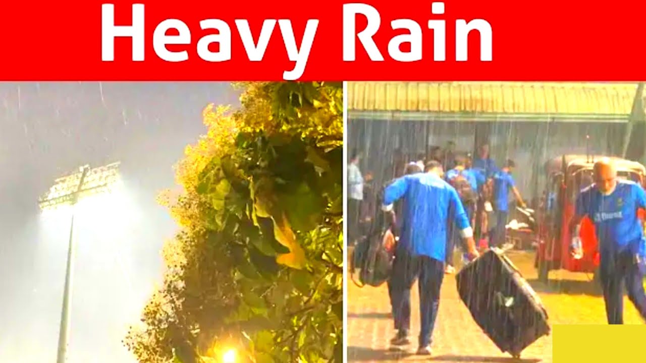 Heavy Rain Hit Colombo Stadium Before Pak Lanka Match | Weather Report ...