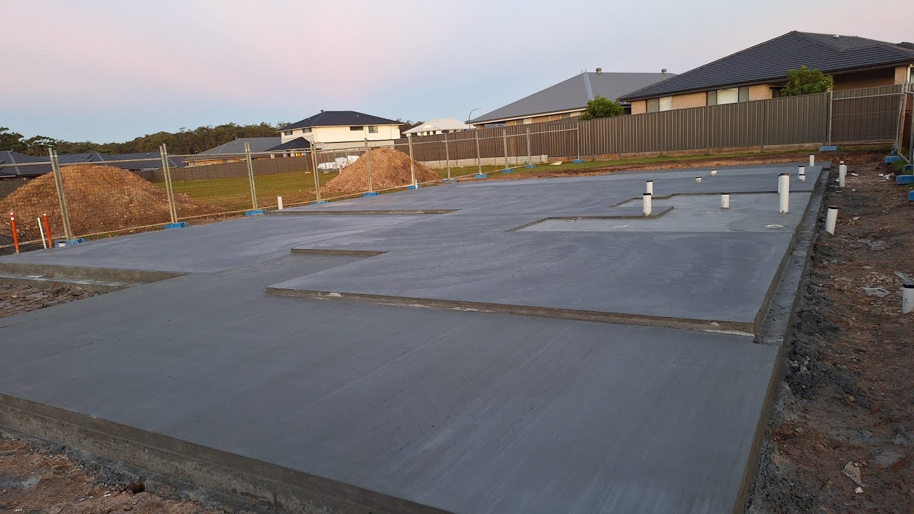 How to Build a House - Concrete Slab - House Slab - Wet Area Step Downs ...