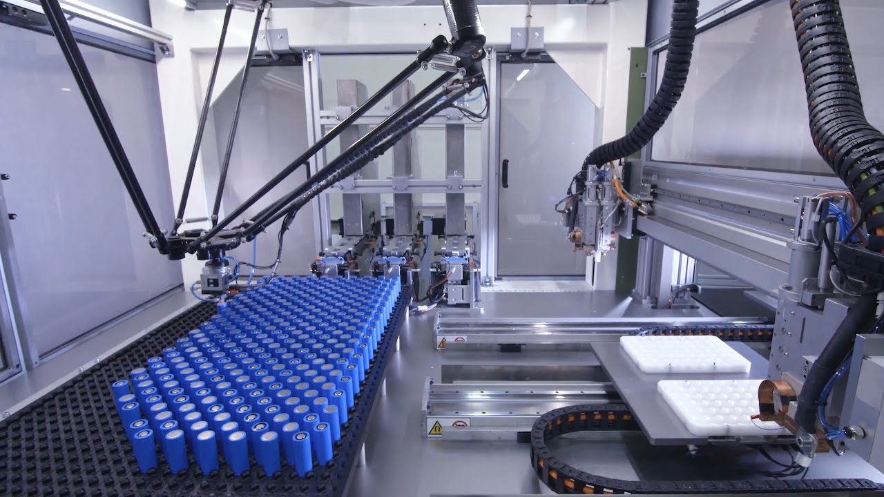 Battery Automatic Production Workshop - YouTube