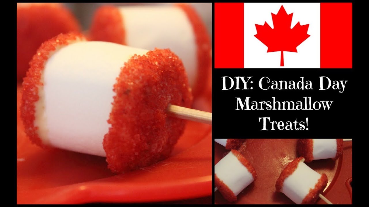 DIY Canada Day Treat: Sprinkled Marshmallows! - YouTube