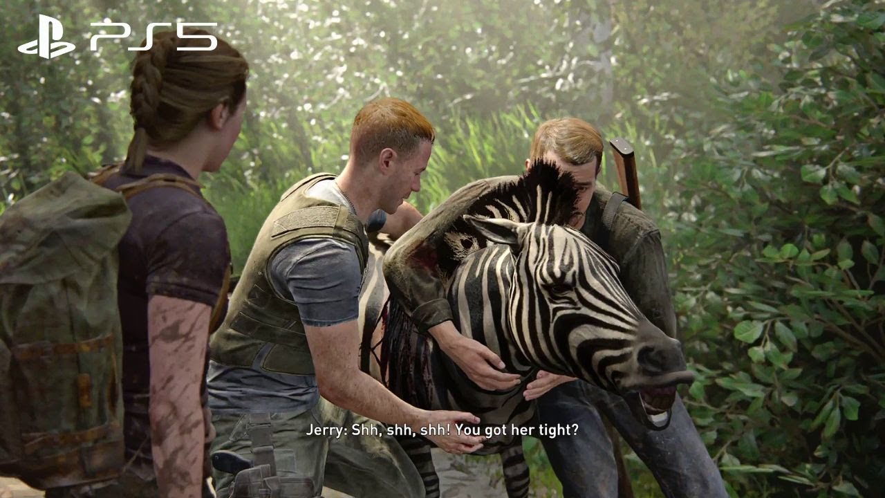 Abby's Dad Rescues a Trapped Zebra Scene | The Last Of Us 2 PS5 - YouTube