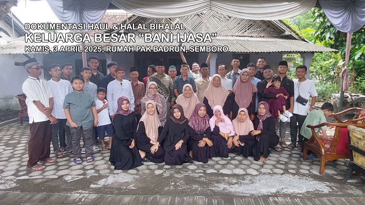 Dokumentasi Haul dan Halal Keluarga Besar Bani Ijasa - YouTube