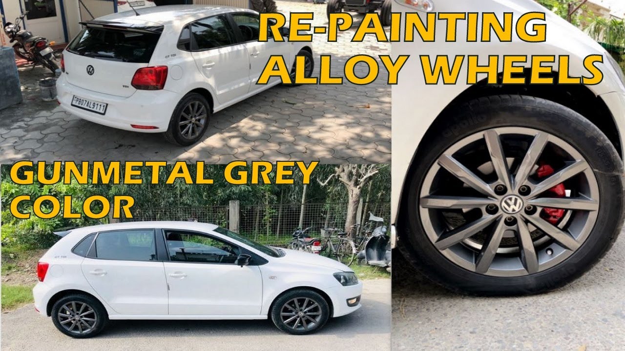 Re-Painting Alloy Wheels || Alloy Wheel Restoration || Color Change ...