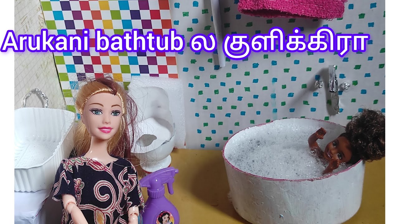 பூந்தோட்டம்Episode76|Arukani learn to bath|#barbieshowtamil # ...
