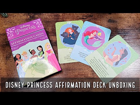 Disney Princess Affirmation Deck | Unboxing and Flip Through - YouTube
