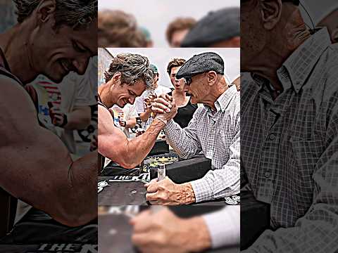 26x time 60 year old champion vs youth Armwrestling 🥶 #armwresling #trending #viral #shorts