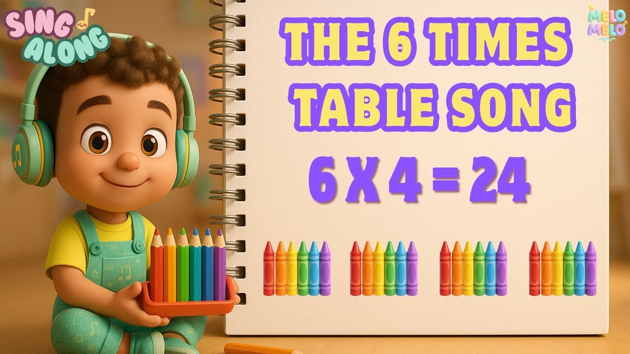 The 6 Times Table Chant | Multiplication Song | MeloMelo - YouTube