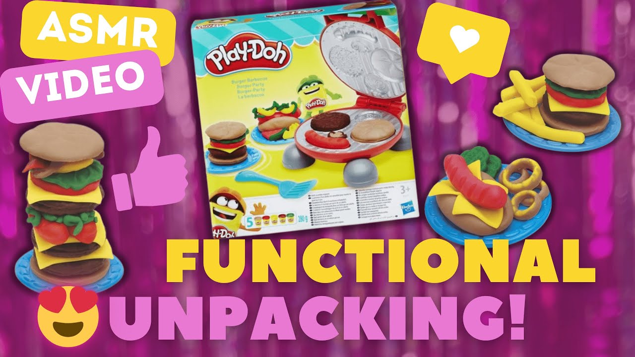 Make BURGERS 🍔 with a set PLAY-DOH Kitchen Creations Burger Barbecue ...