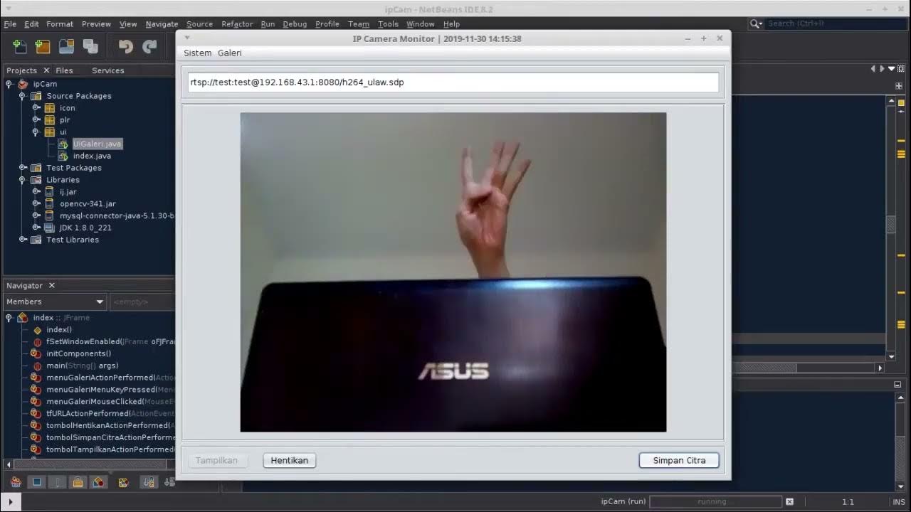 Demo: Java IP Cam OpenCV 341 + MySQL - YouTube