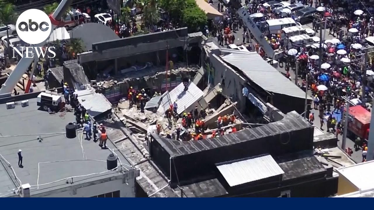 Death toll continues to rise after roof of a Dominican Republic nightclub collapsed - YouTube