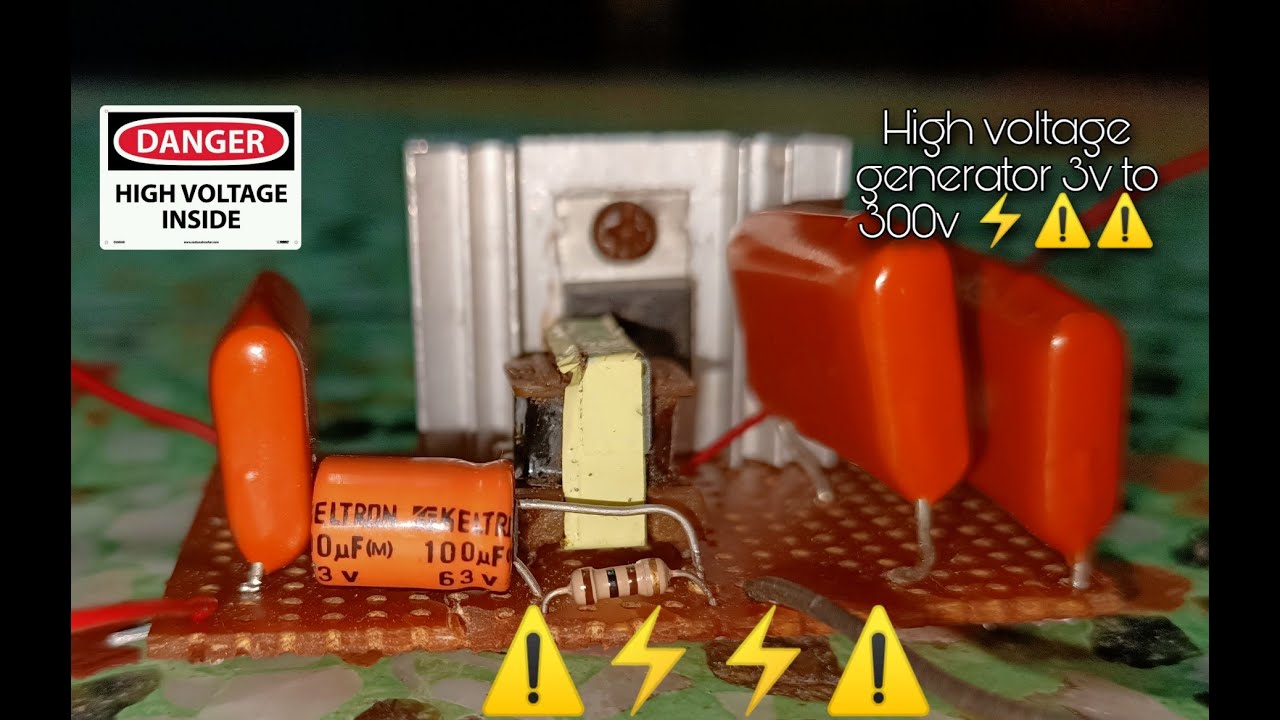 DIY high voltage generator 3v to 300v ⚡⚠️ - YouTube