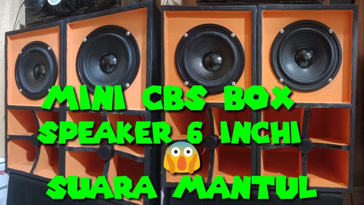BOX CBS MINI 6 INCHI speaker Elsound pake box cbs - YouTube