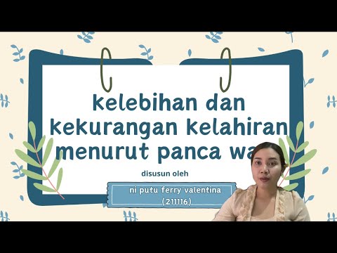 Kelebihan dan kekurangan kelahiran menurut panca wara - YouTube