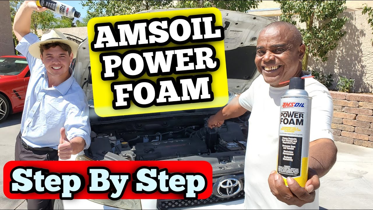 AMSOIL Power Foam Inside Engine Cleaner Step by Step ... - YouTube