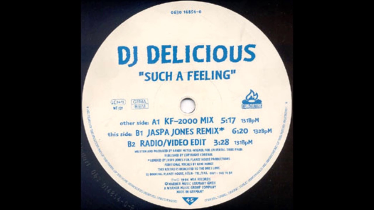 Dj Delicious - Such A Feeling (Video Edit) (1996) - YouTube