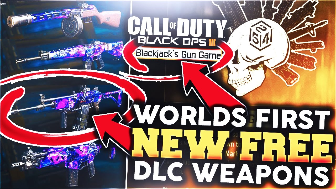 WORLDS FIRST *NEW* FREE DLC WEAPONS GUN GAME FLAWLESS IN BLACK OPS 3 ...