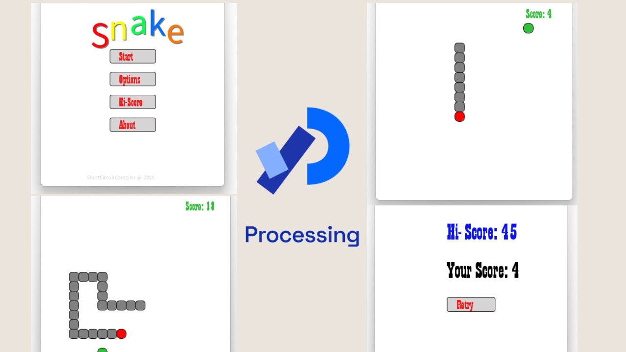 I built a beginner friendly snake game in Processing!! - YouTube
