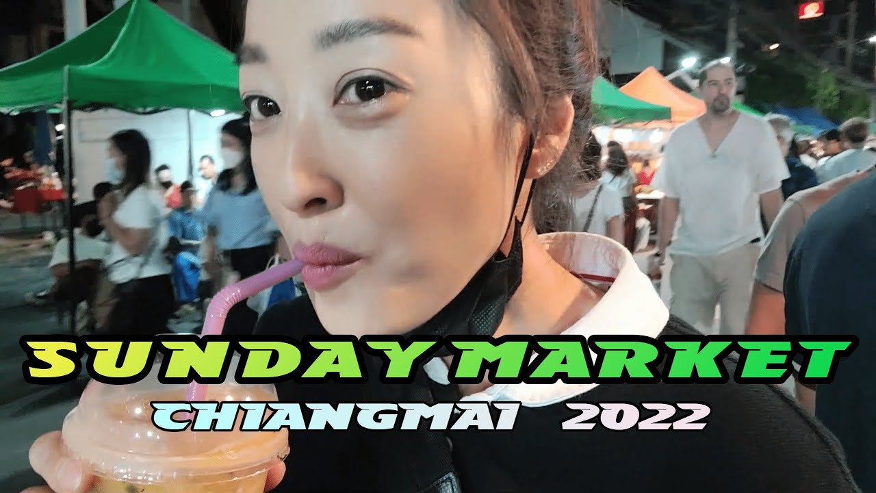 [SUNDAY MARKET] 치앙마이 썬데이 마켓 둘러보기 !! - YouTube