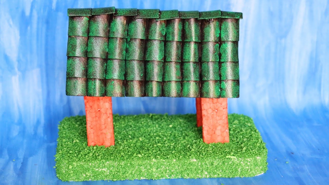 Thermocol Craft Ideas। Thermocol House Making। - YouTube