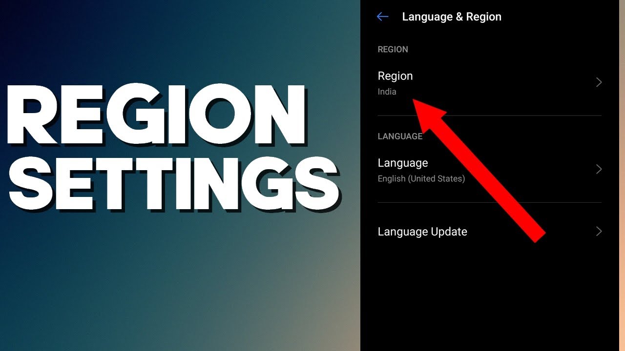 How to Find Region Settings on Android Phone - YouTube