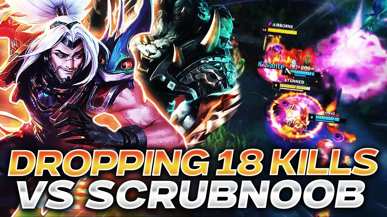 Dropping 18 Kills Vs #1 Rengar Scrubnoob! - YouTube