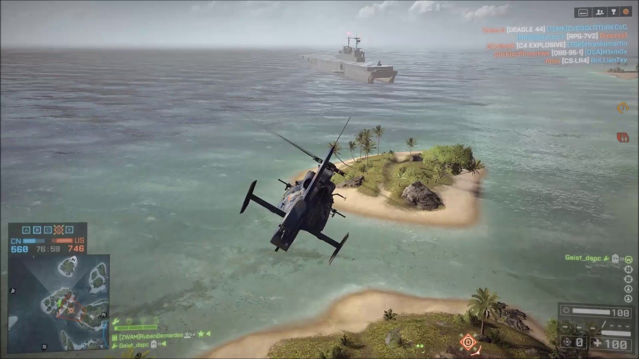 Gameplay Battlefield 4 - MP#34 Lost Islands (QC) - YouTube