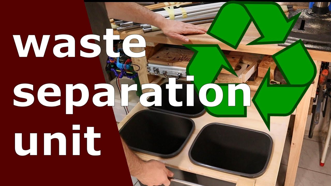 Waste separation unit. Workshop recycling center. - YouTube