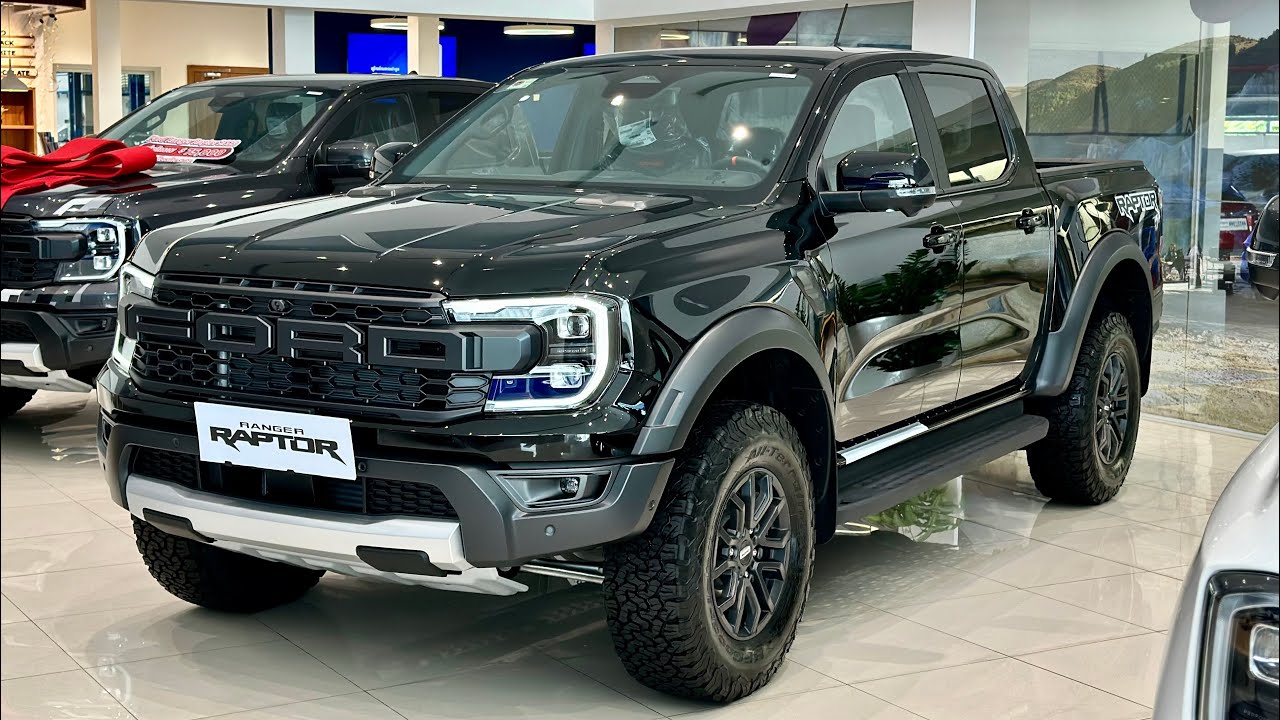 New 2024 Ford Ranger Raptor 4x4 Black Color Review Interior and ...