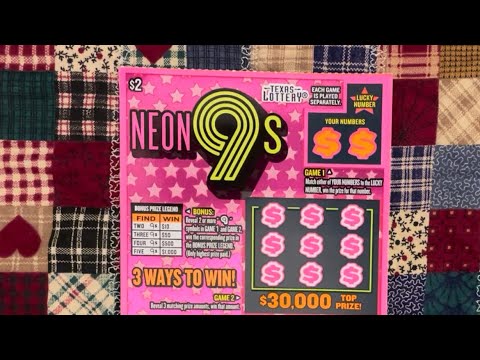 Neon 9s Texas Lottery Scratcher - YouTube
