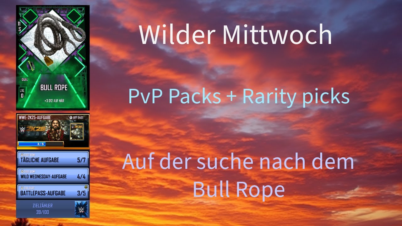 WWE Supercard | Wilder Mittwoch | PvP Packs | auf der suche nach dem Bull Rope - YouTube
