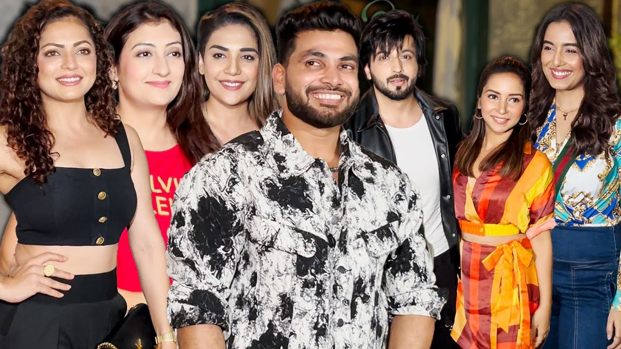 Shiv Thakare,Anjum Fakih,Drashti Dhami At Mohit Malik Wife Addite Malik ...