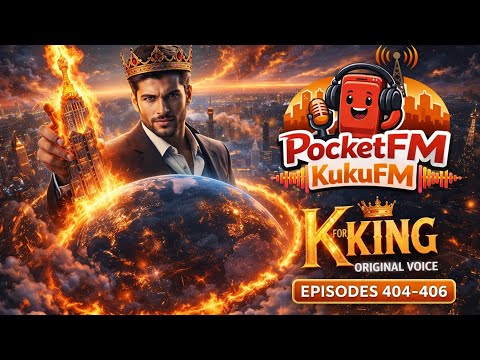 K For King Ep 404 to 406  Pocket Fm Story audio book Original 100% #pocketfm #kukufm #story