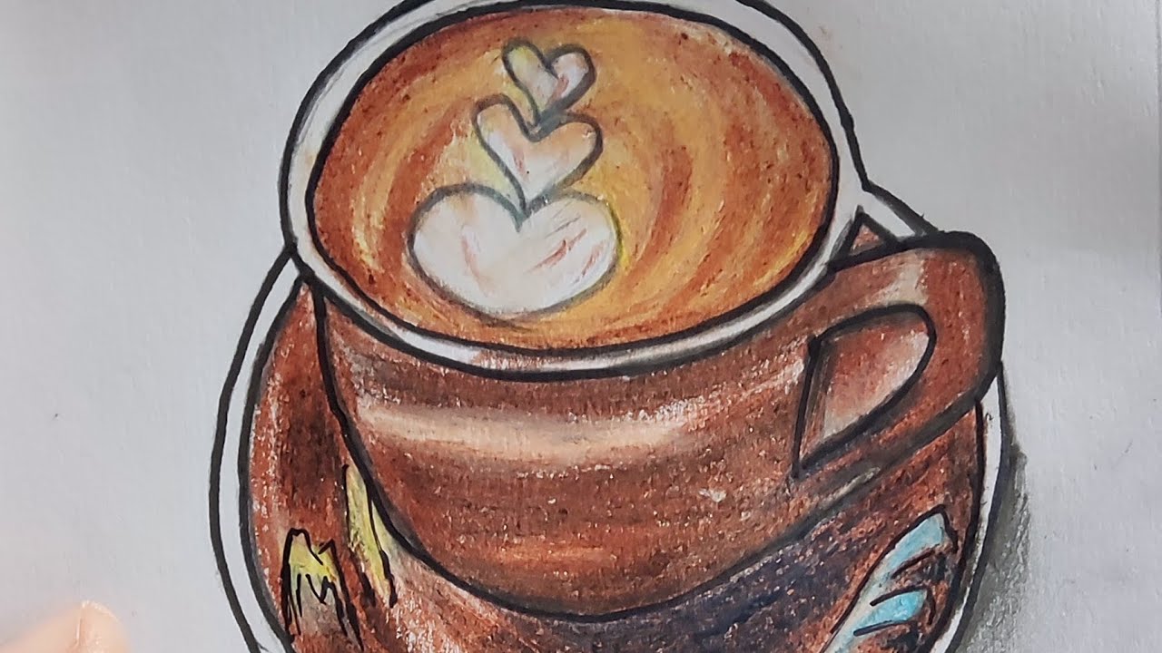How to draw a coffee mug ☕🤩 #coffee #art - YouTube
