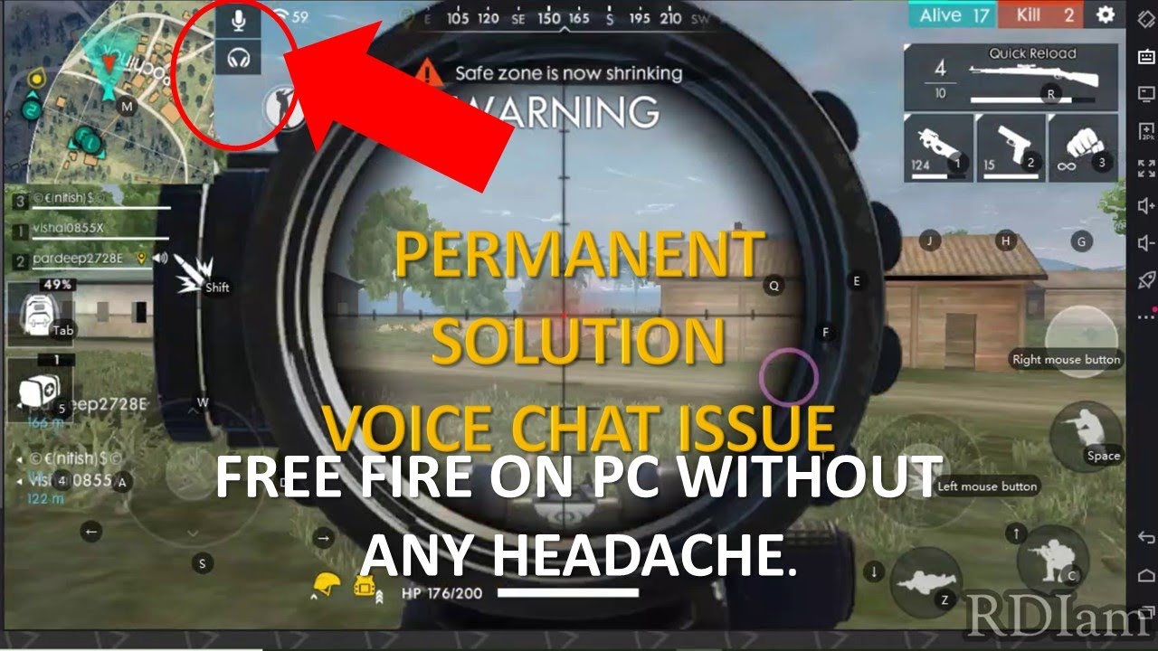 Permanent Solution Of Free Fire Voice Chat Prob on PC | Best Method ...