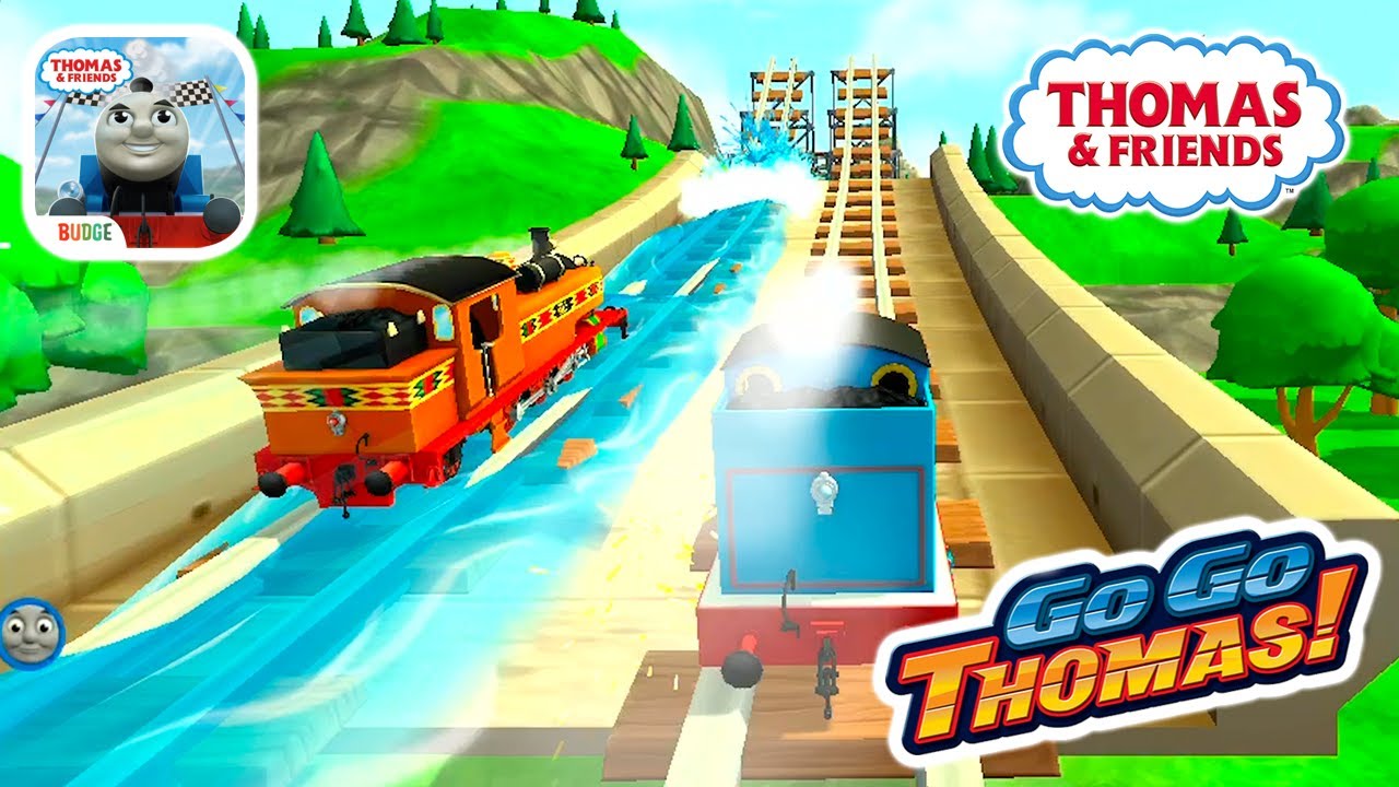 Thomas & Friends: Go Go Thomas! #281 🍑🔵 Thomas VS Nia - Rainbow VS ...