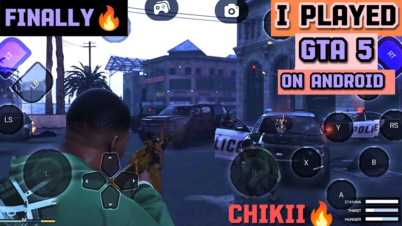 FINALLY😃 I PLAYED GTA 5 ON ANDROID🔥 || HOW TO PLAY GTA 5 ON ANDROID ...