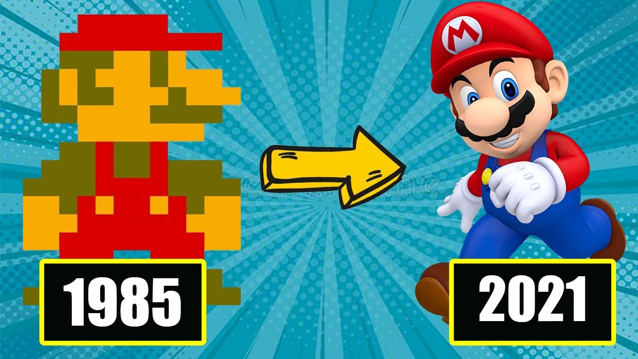 EVOLUTION OF MARIO | How has MARIO changed - YouTube