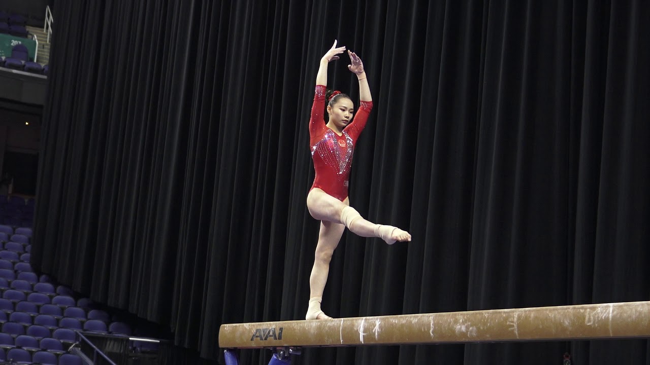Lu Yufei (CHN) - Balance Beam - 2019 American Cup - YouTube