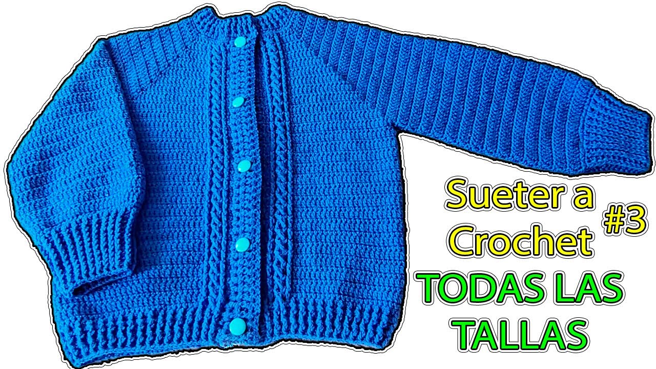El Suéter a Crochet Más Fácil y Elegante! 🧶 Aprende Paso a Paso 🎥 ...