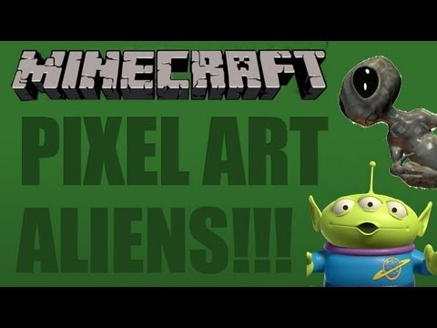 Minecraft Pixel Art | Alien (Toy Story) - YouTube