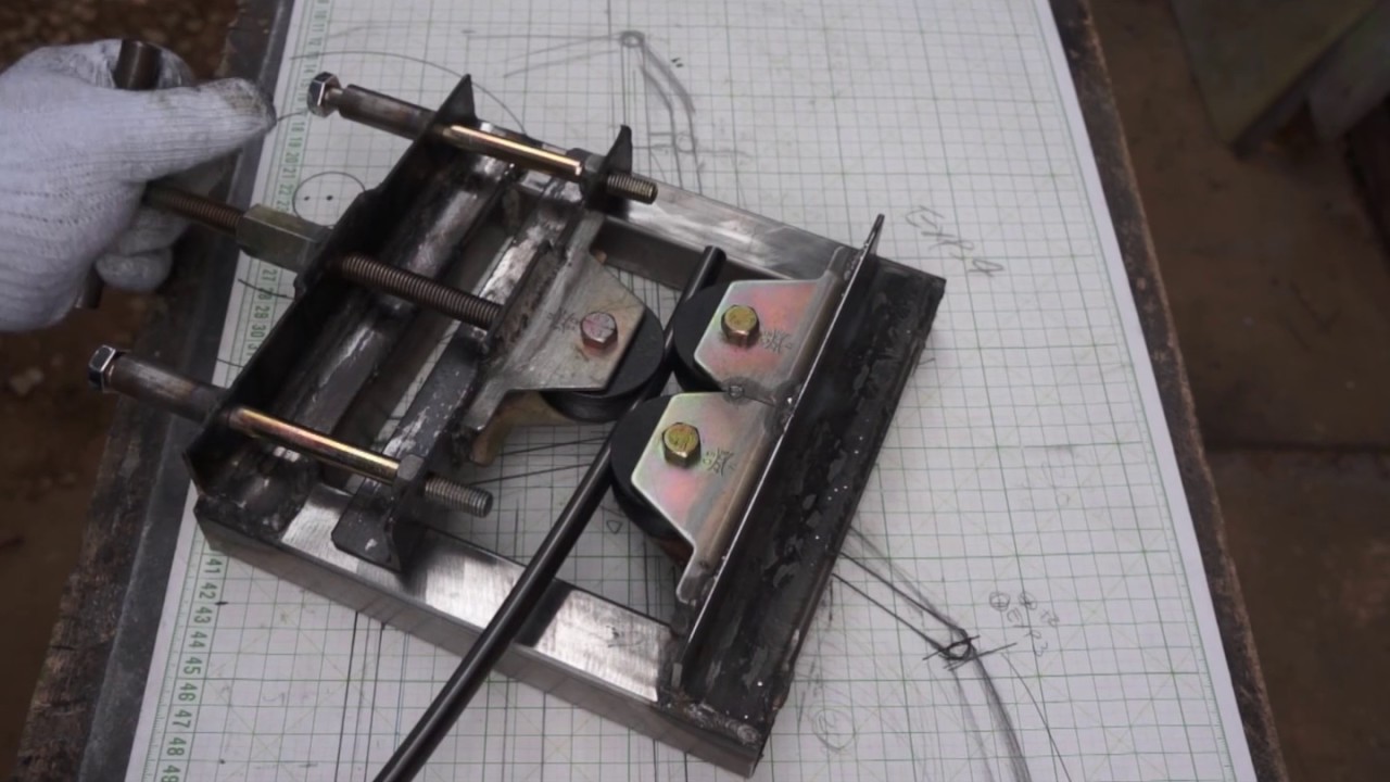 Test of the homemade rolling mill :D - YouTube